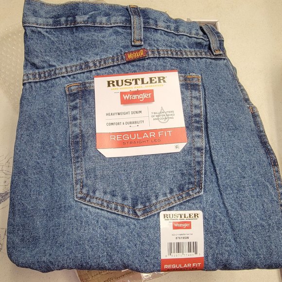 Wrangler | Jeans | Rustler Wrangler Reg Fit Straight Leg Jeans 46 X 3 ...